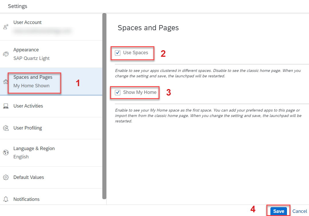 Steps to create Space and Pages in Fiori Launchpad (2026)